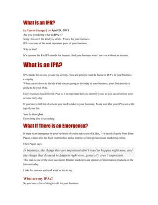 What is an IPA? | PDF