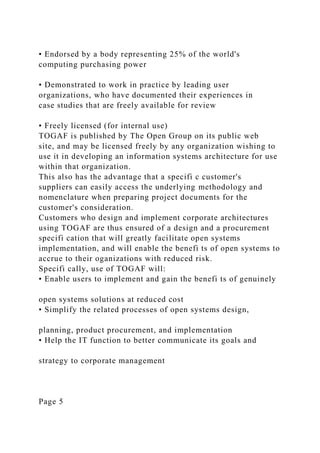 What is an IT Architecture ...The technical foundation of.docx