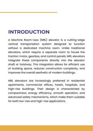 WHAT IS AN MRL ELEVATOR AND HOW IT WORKS. | PDF