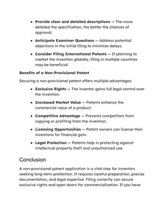 What is a Non-Provisional Patent? A Complete Guide for Inventors ...
