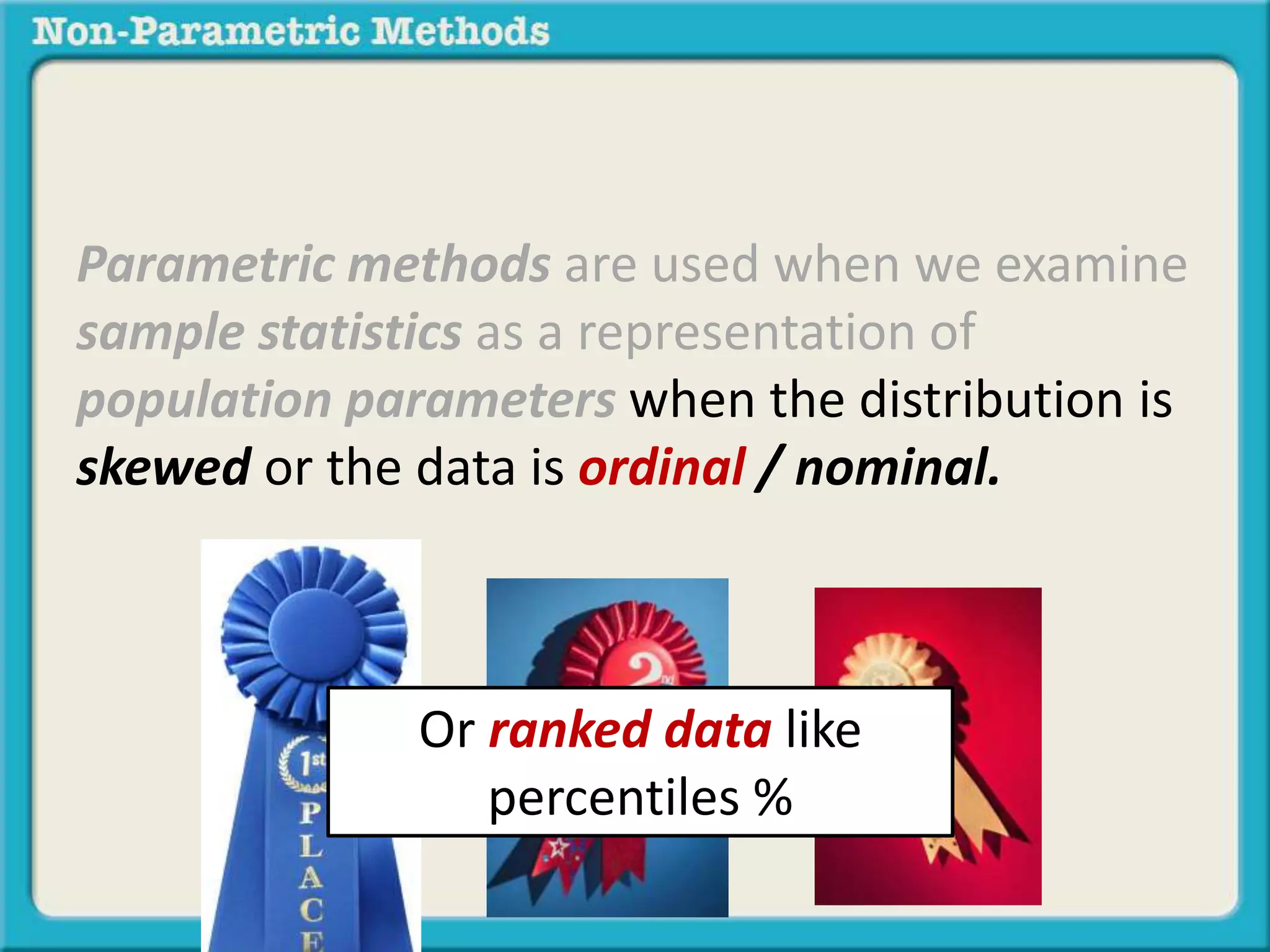 What is a nonparametric method? | PPT