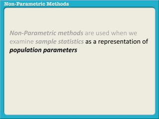 What is a nonparametric method? | PPT