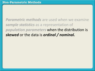 What is a nonparametric method? | PPT