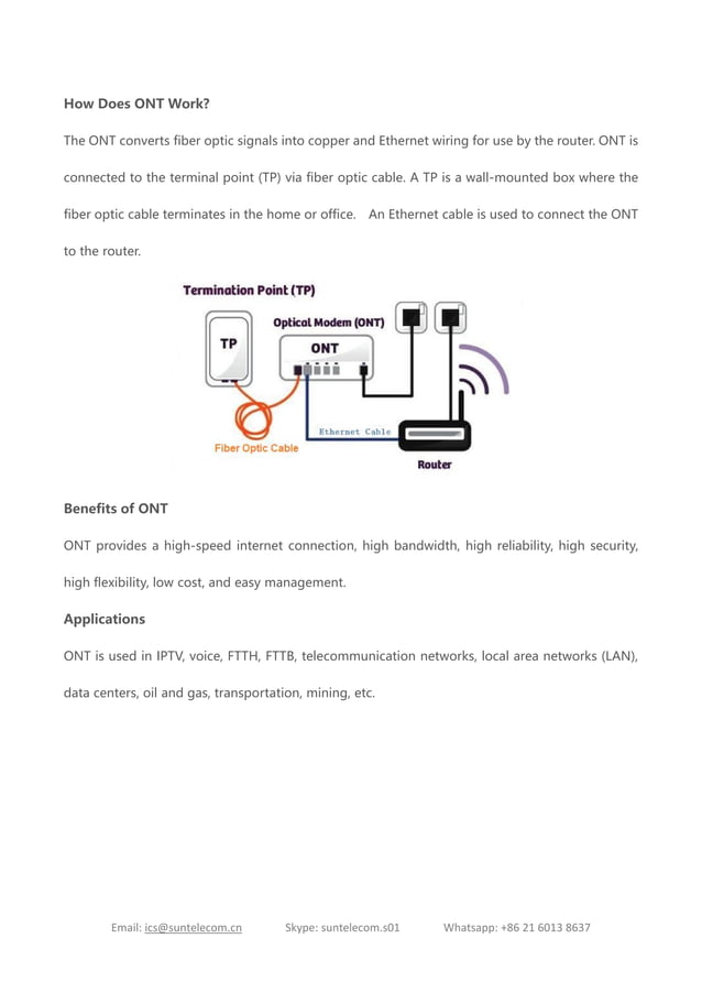 What is an ONT? | PDF | Computer Networking | Computing