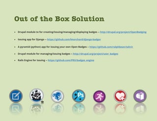 What is an open badging system and how to implement it | PDF