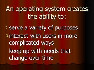 What is an operating system | PPT