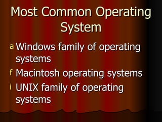 What is an operating system | PPT