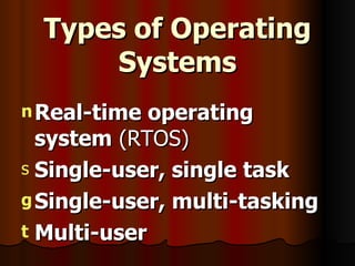 What is an operating system | PPT