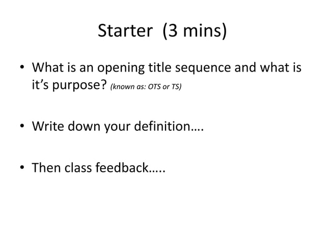 What is an ots | PPT