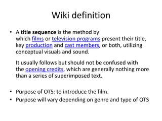 What is an ots | PPTX