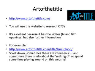 What is an ots | PPTX