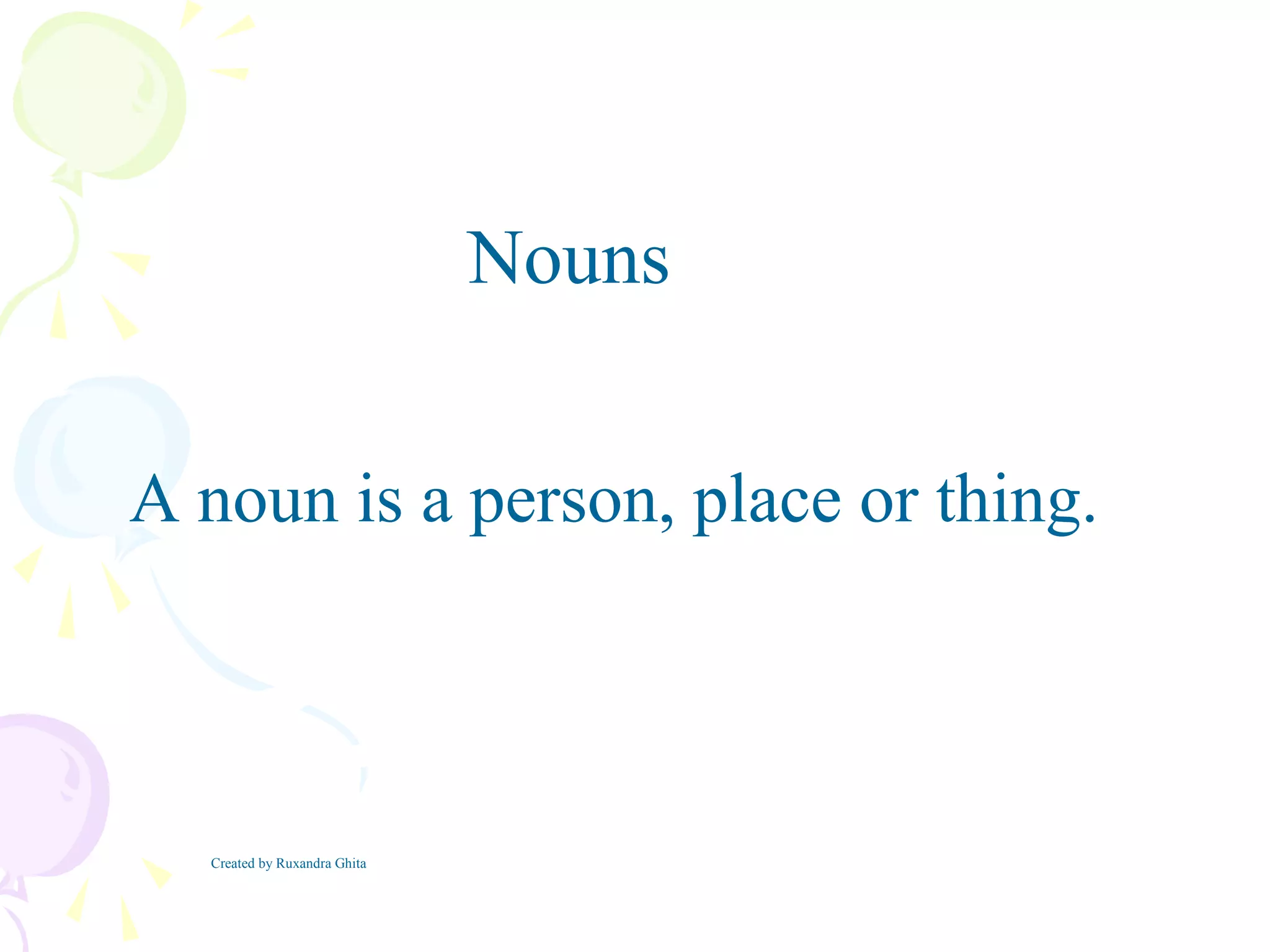 What is anoun | PPT