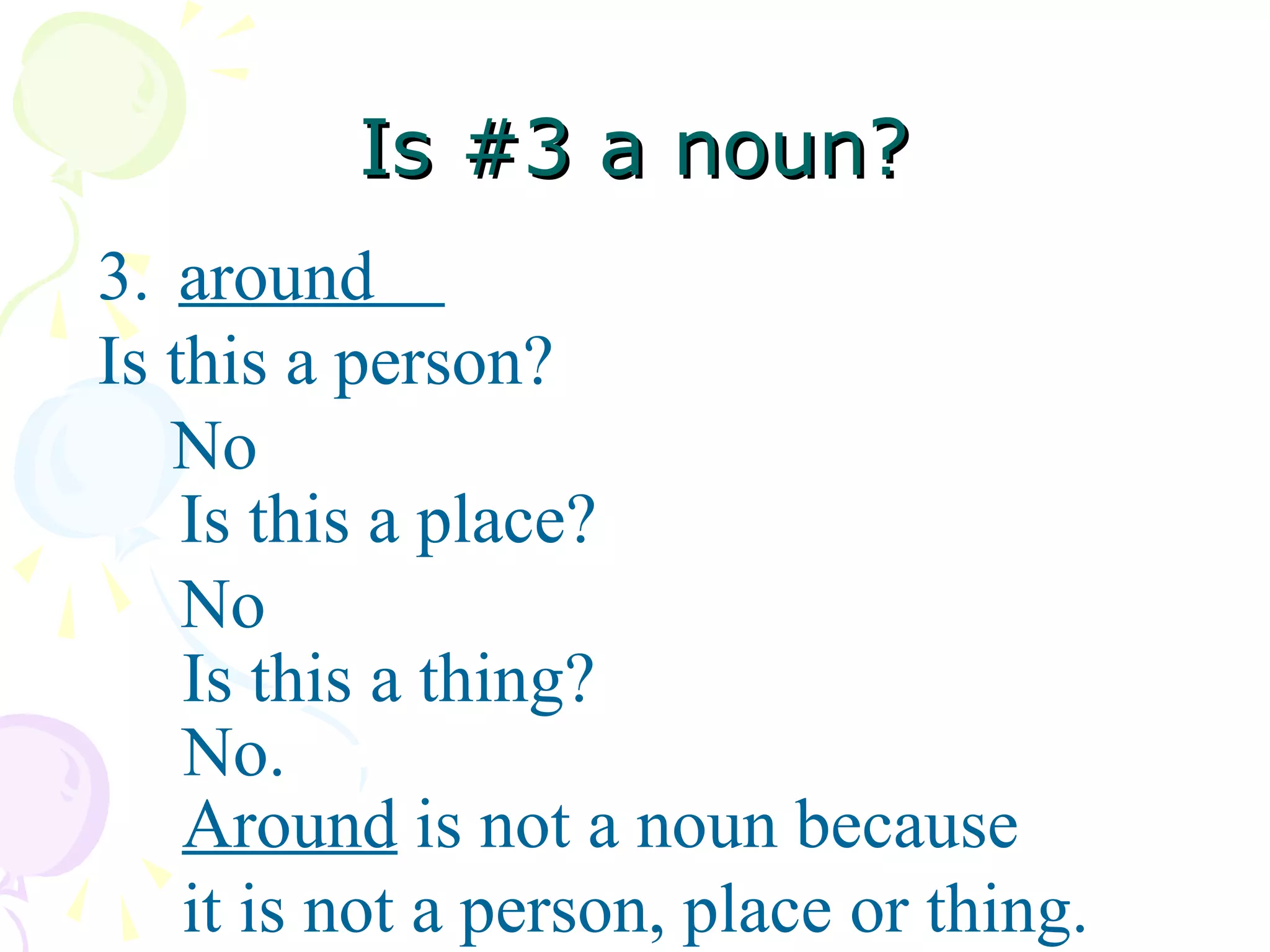 What is anoun | PPT