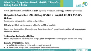 What Is an Outpatient-Based Lab (OBL) Benefits, Billing Rules & Risks.pptx