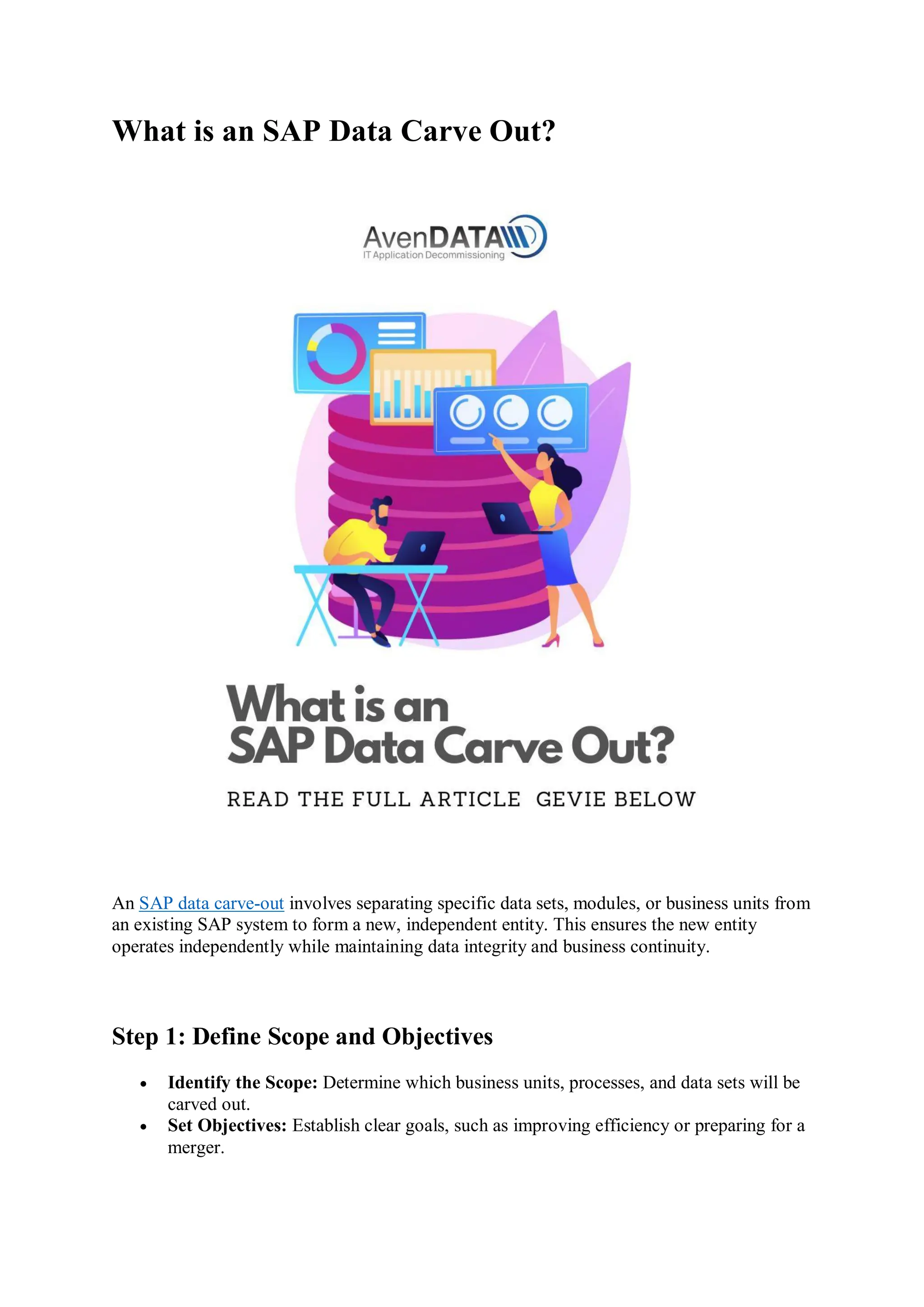 Understanding SAP Carve Out: Definition and Key Concepts | PDF