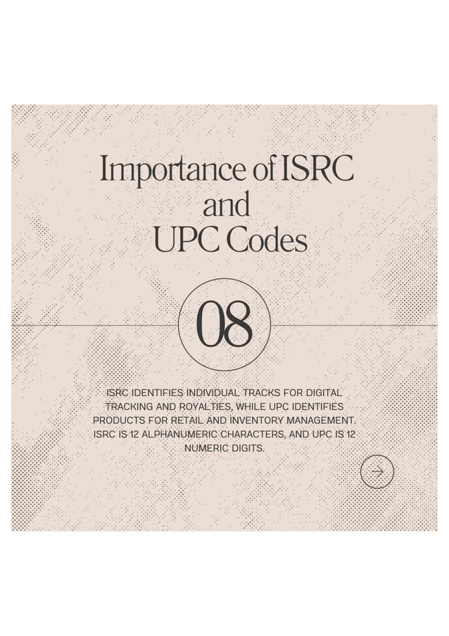 What is an UPC and ISRC Codes comprehensive guide | PDF