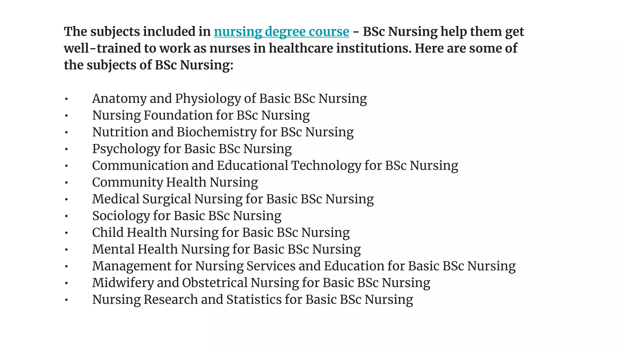What is a Nursing Course? | PPTX