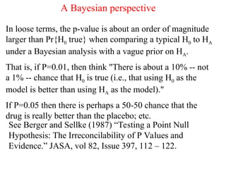 What is a P-value by Dr. Jeff Witmer.ppt