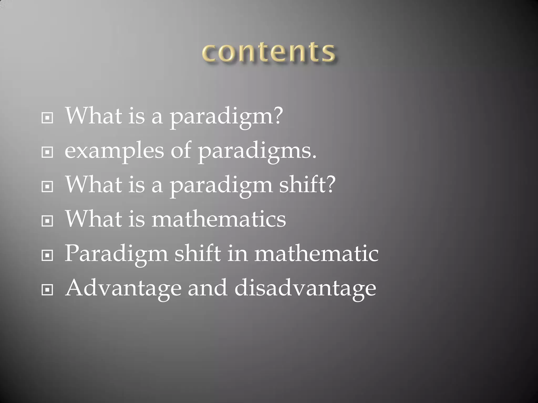What is a paradigm | PPT
