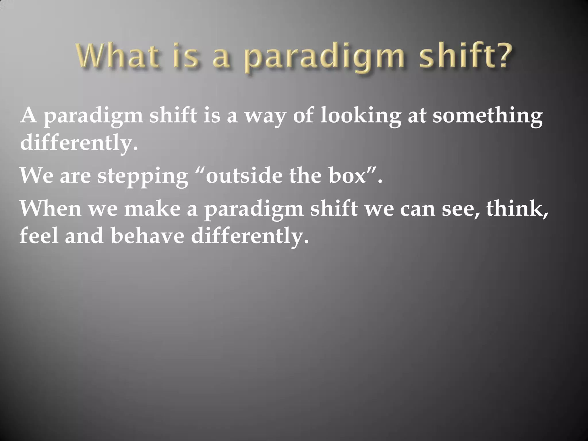 What is a paradigm | PPT