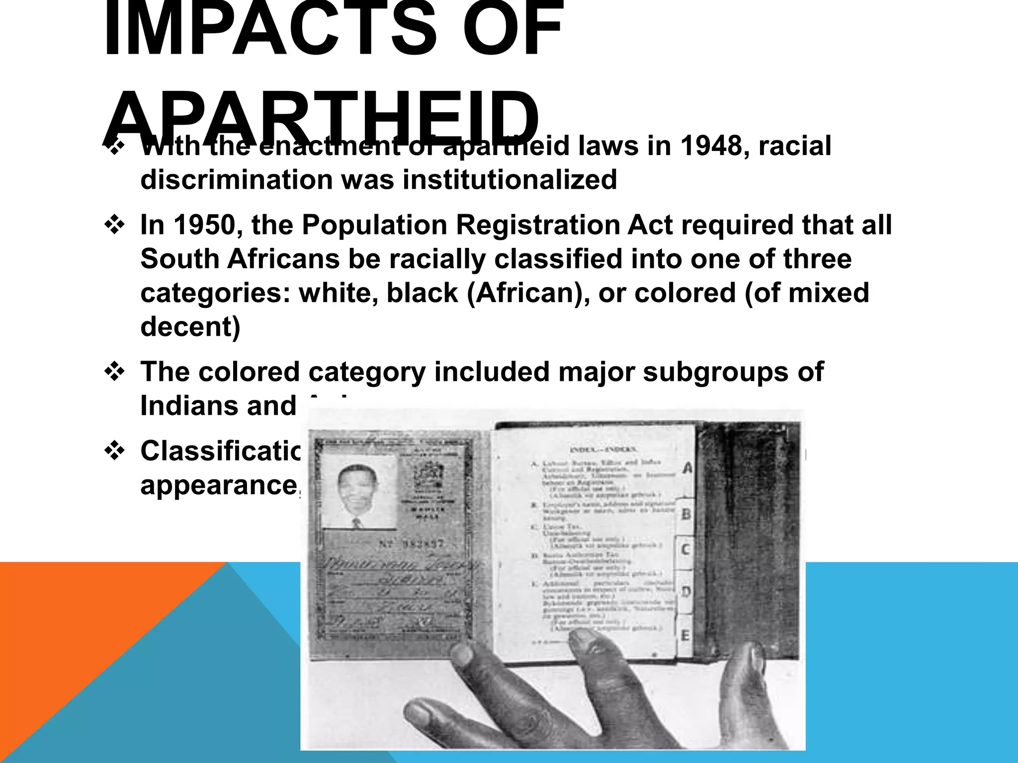 Apartheid in South Africa | PPTX