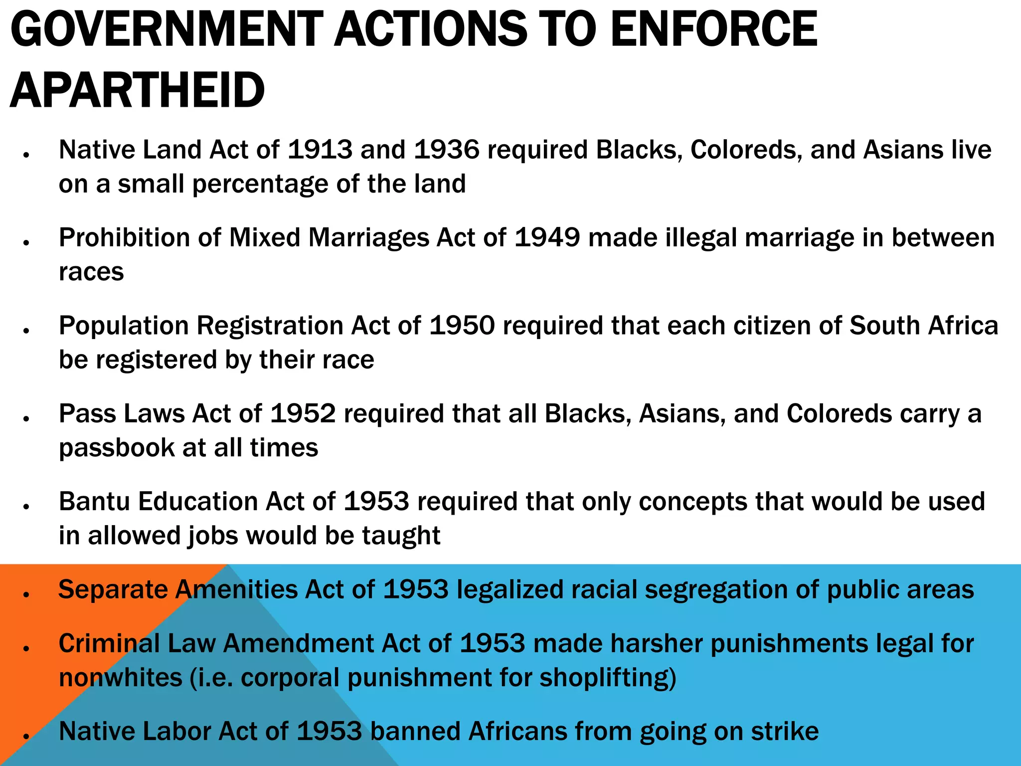 Apartheid in South Africa | PPTX