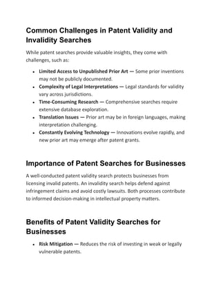 What is a Patent Validity / Invalidity Search? | Complete Guide ...