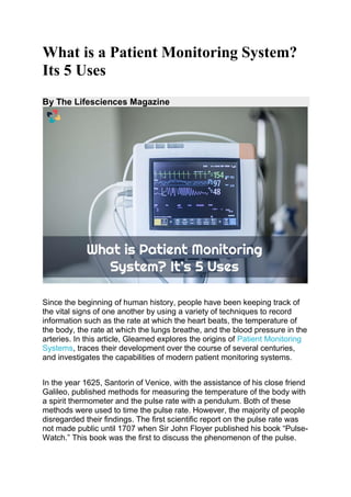 What is a Patient Monitoring System.pdf
