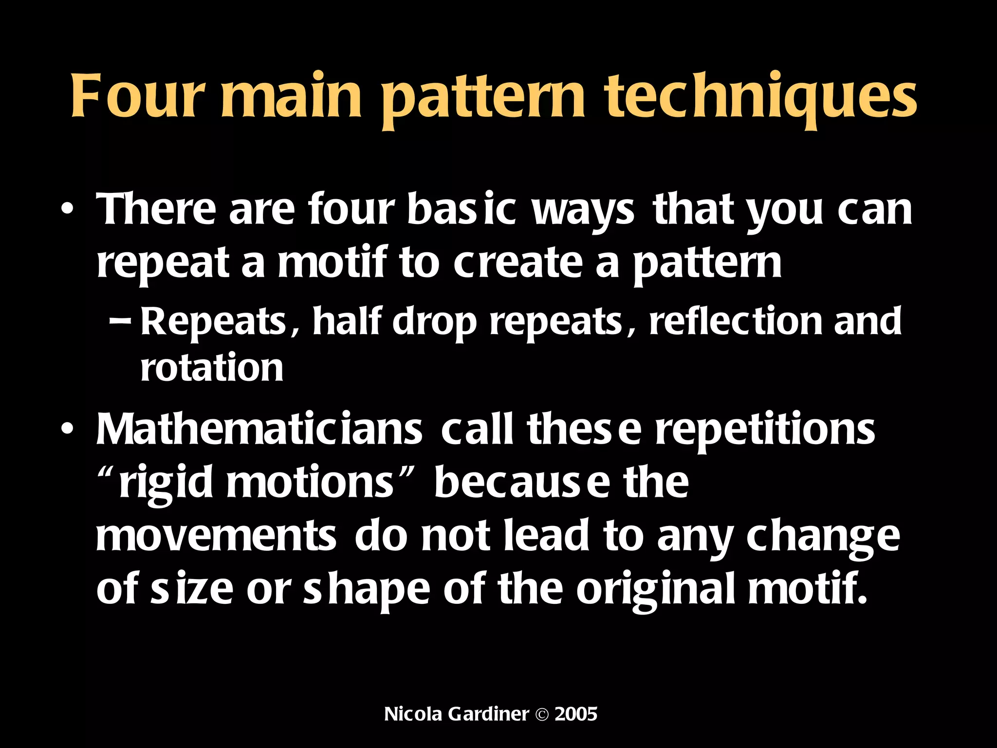 What is a pattern | PPT