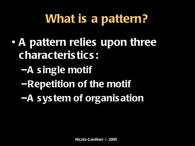 What is a pattern | PPT | Physics | Science
