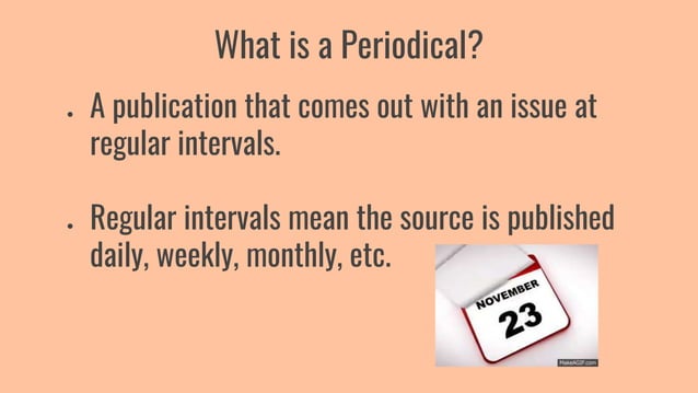 What is a Periodical Tutorial | PPTX | Publishing Industry | Industries