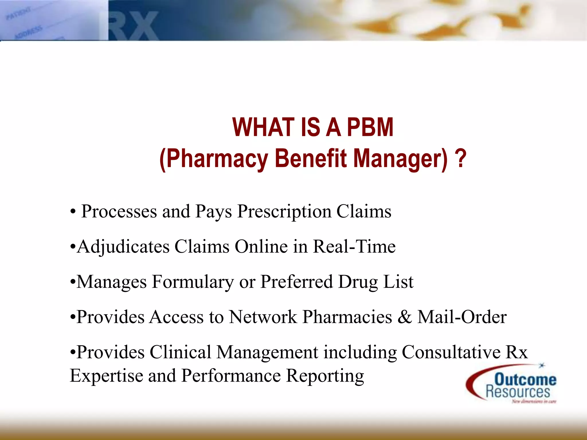 What Is A PBM? Hospice Pharmacy Services | PPSX