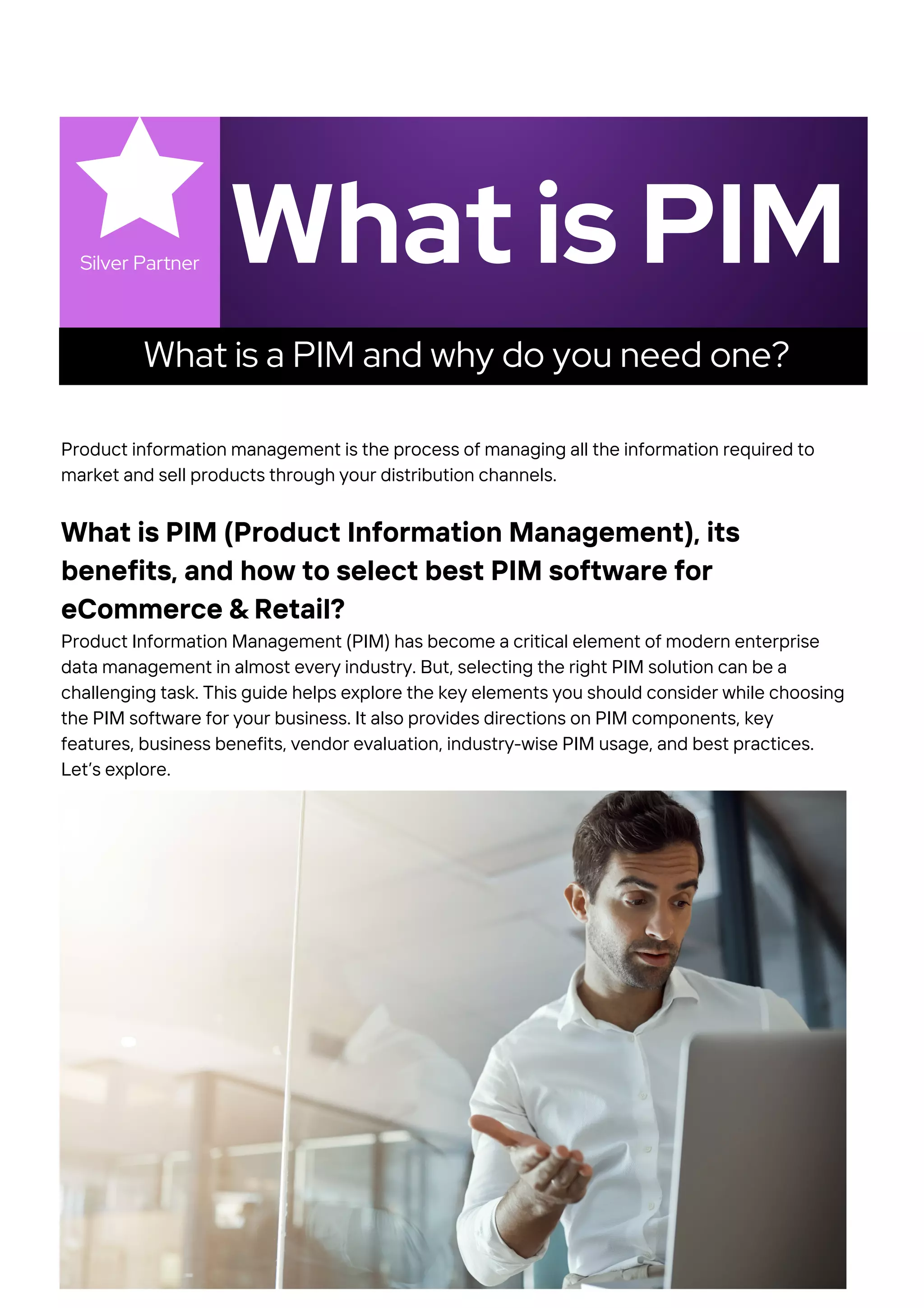 What is a PIM and why do you need one | PDF