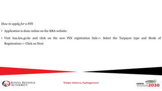 What is a PIN | PPTX | Personal Taxes | Personal Finance