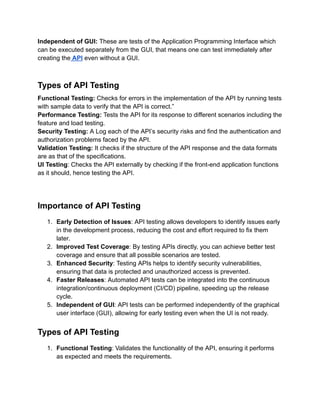 What is API Testing? A Comprehensive Guide | PDF