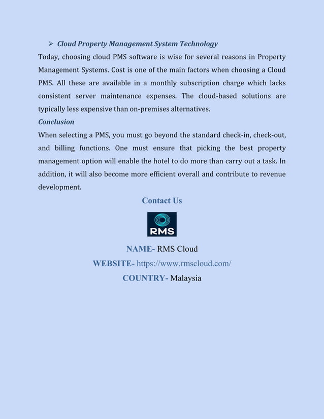 What Is a PMS Or Property Management System?