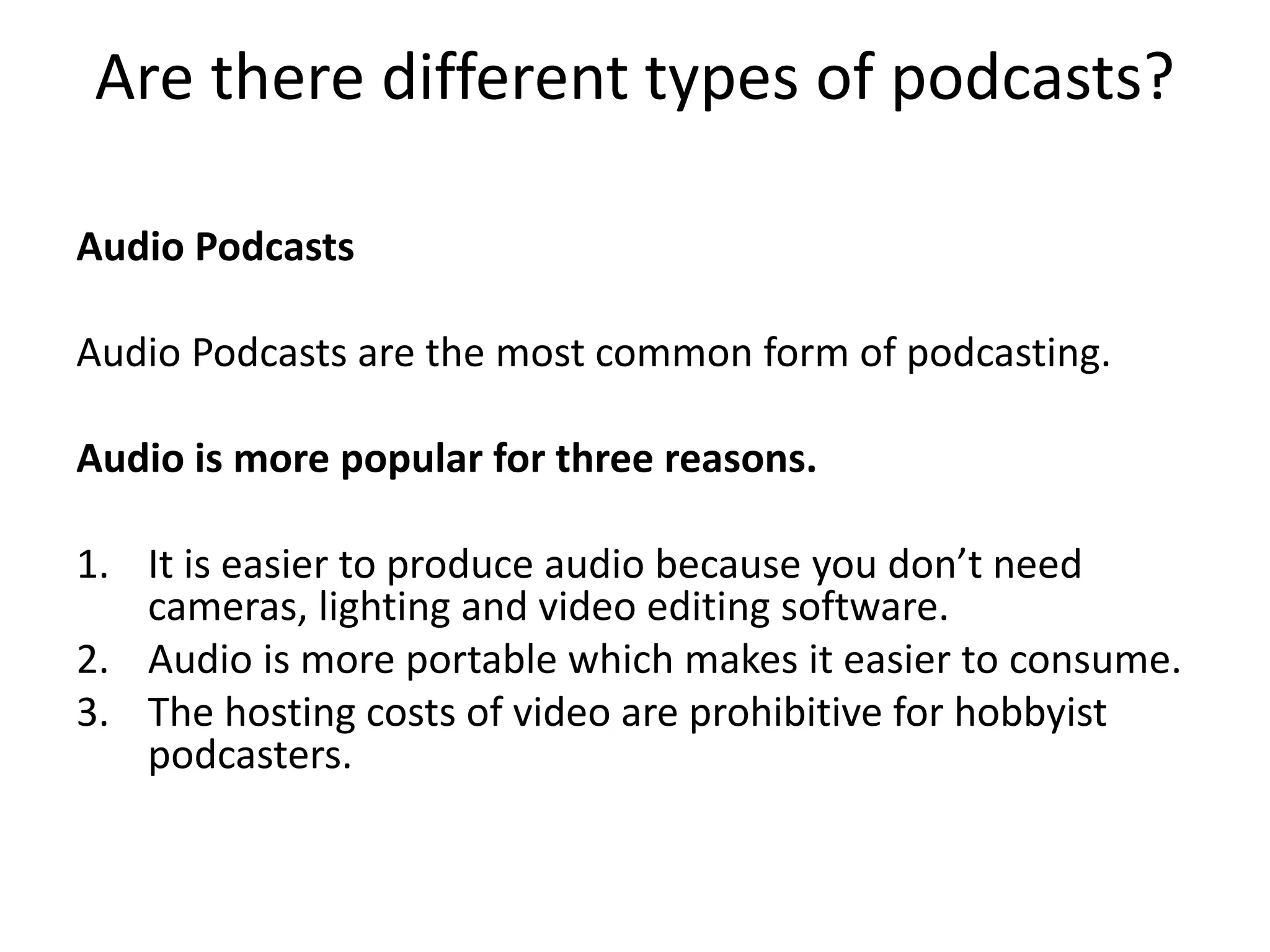 What is a podcast? | PPTX