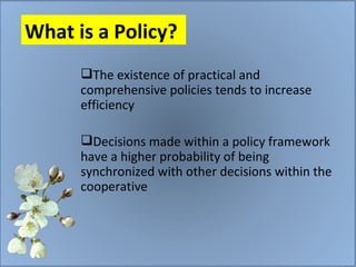 What is a policy? | PPT