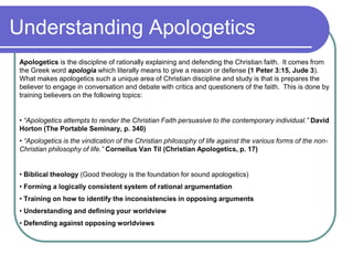 What is Apologetics | PPTX