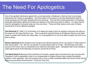 What is Apologetics | PPTX