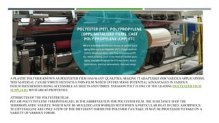 What is a polyester film, and what.pptx
