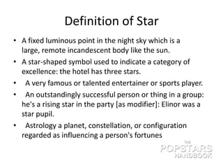 What is a Pop star? | PPT