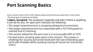What is a Port Scan in data visualization | PPTX