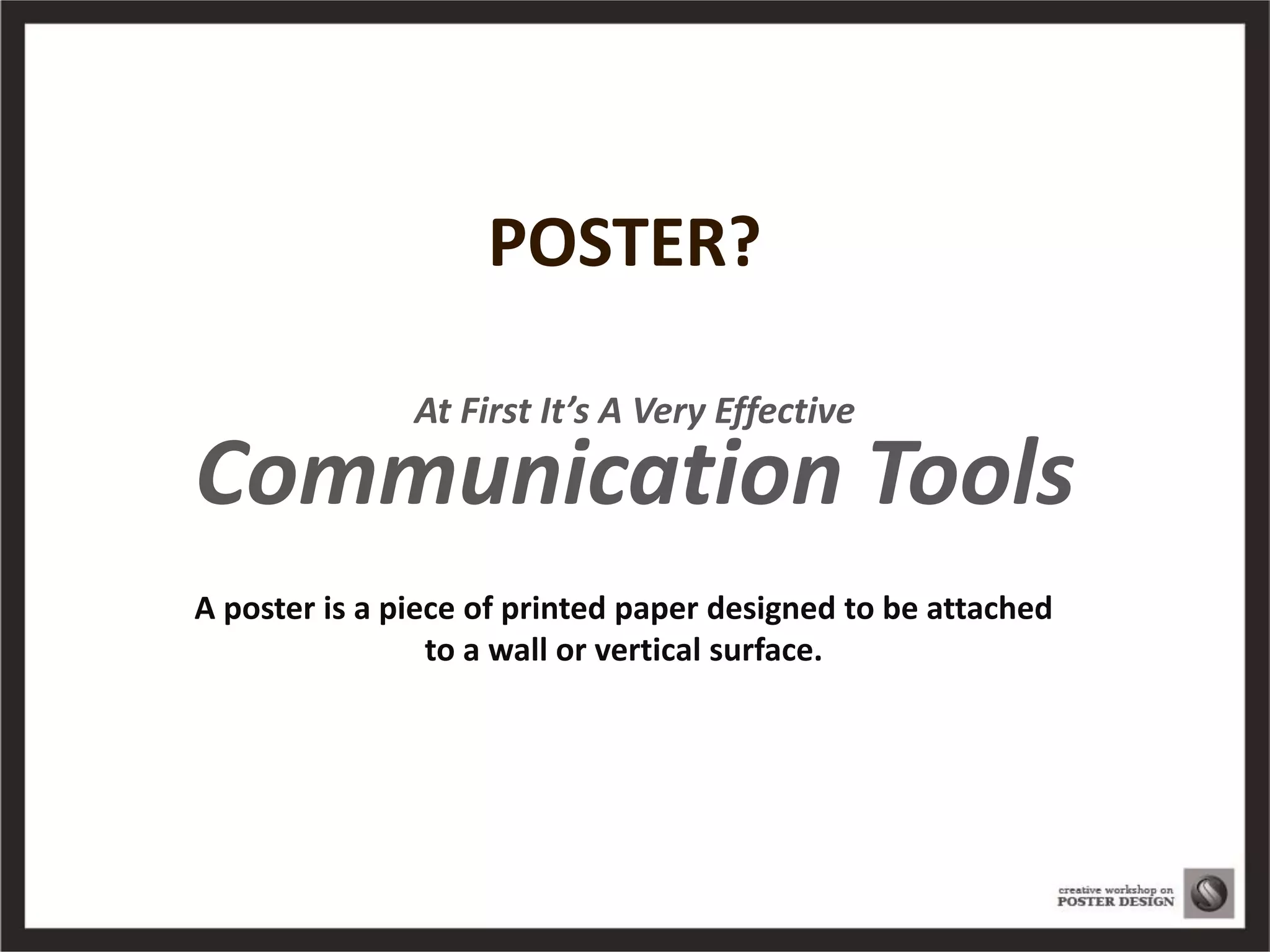 What is a poster | PDF