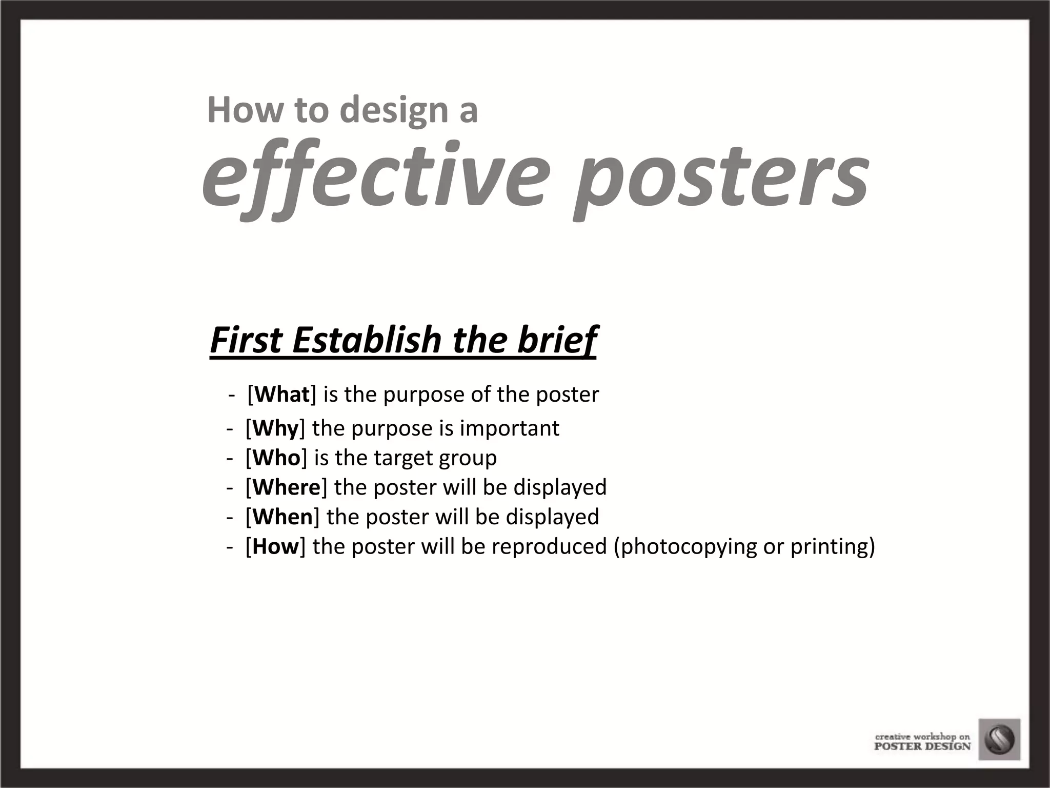 What is a poster | PDF