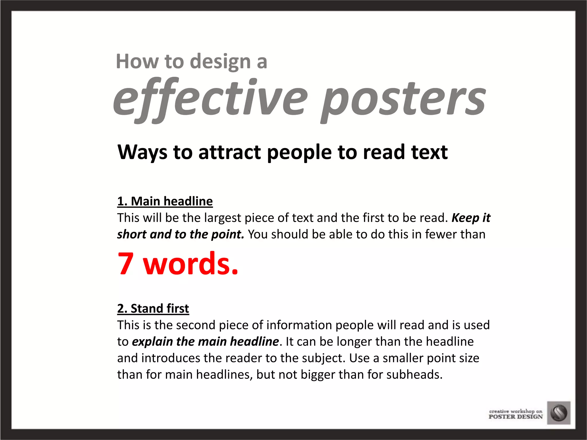 What is a poster | PDF