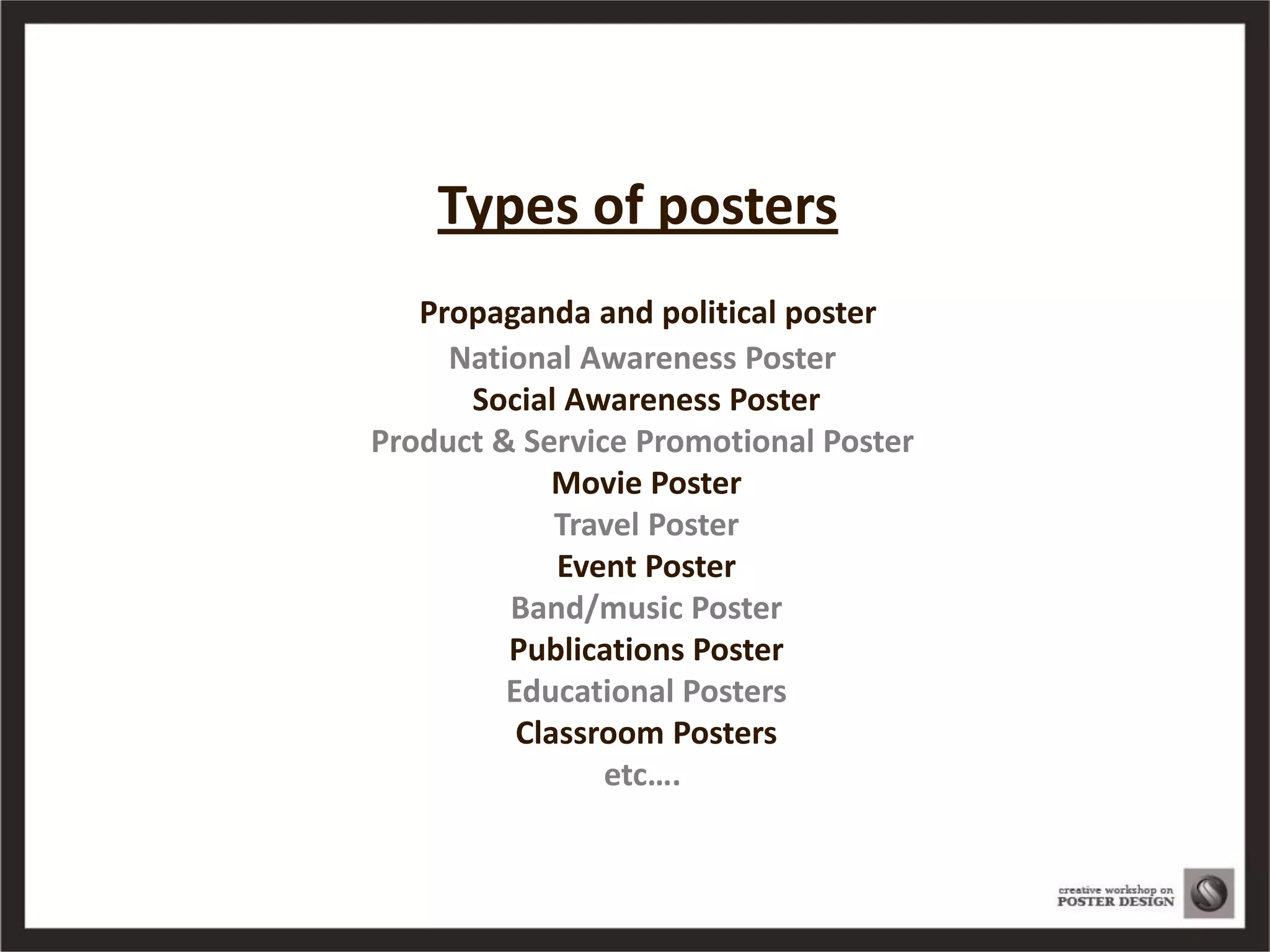 What is a poster | PDF