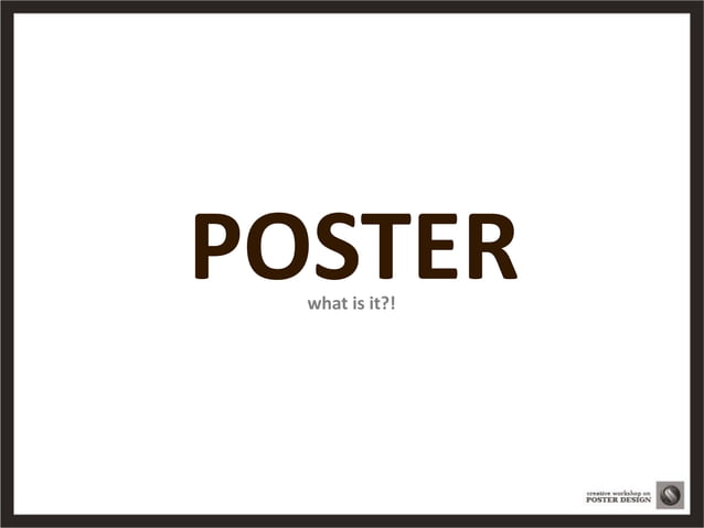 What is a poster | PDF