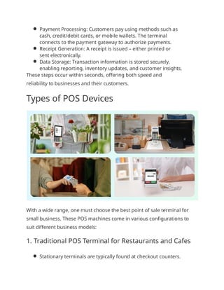 POS Terminals Explained: Features, Benefits & How to Choose? | PPTX