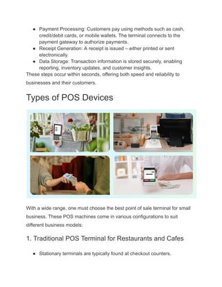 What is a POS Terminal? Features, Benefits & How to Choose? | PDF